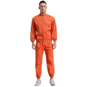 ACTIVE UNIFORMS Coveralls Workwear Men Short Sleeve Coveralls (Orange ...