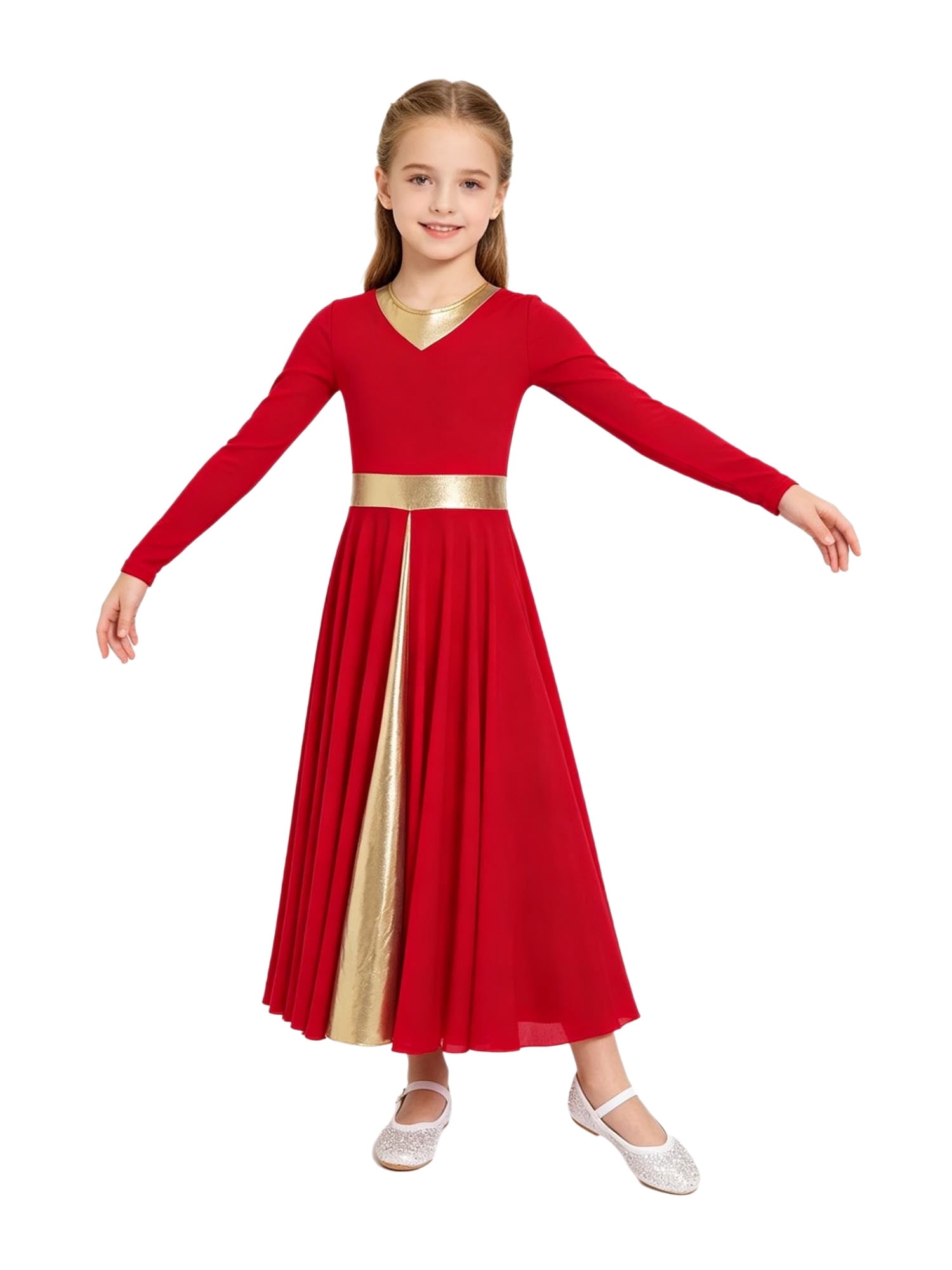 TiaoBug Praise Dance Dress for Girls Worship Dress Church Robe Choir ...