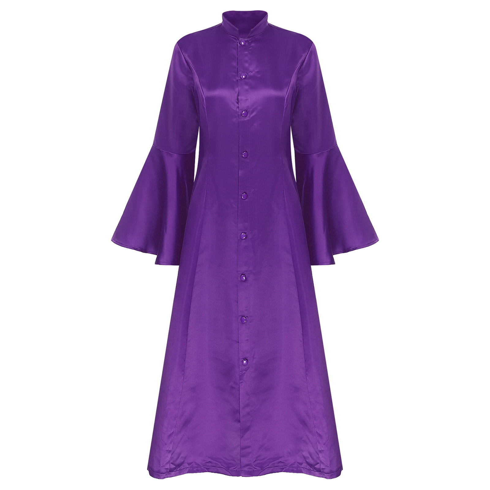 TiaoBug Women Church Robe Elegant Minister Choir Dress Uniform Priest ...