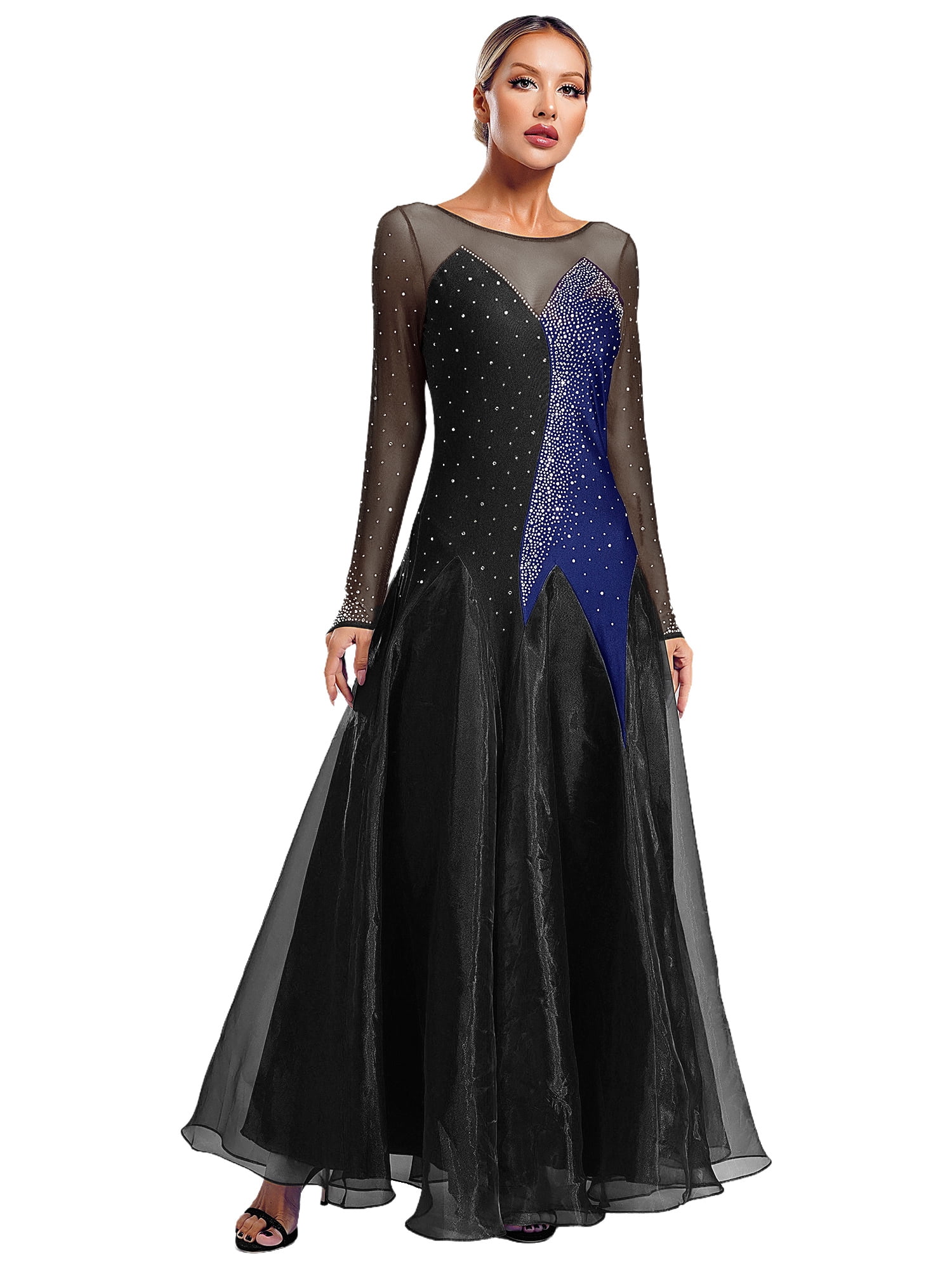 TiaoBug Women Waltz Tango Dance Prom Party Dress Ballroom Modern ...