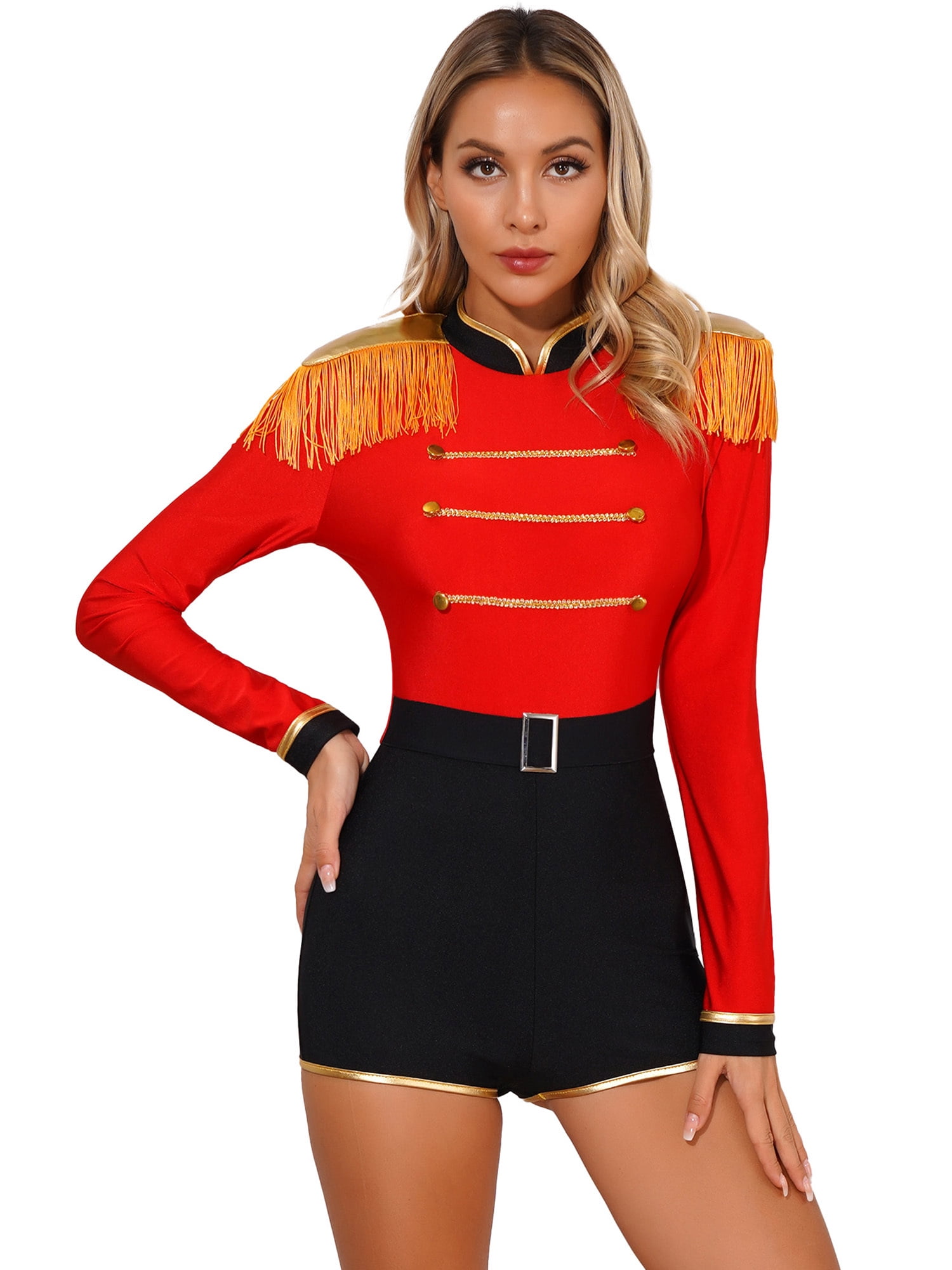 TiaoBug Womens Circus Ringmaster Costume Halloween Ringleader Lion ...