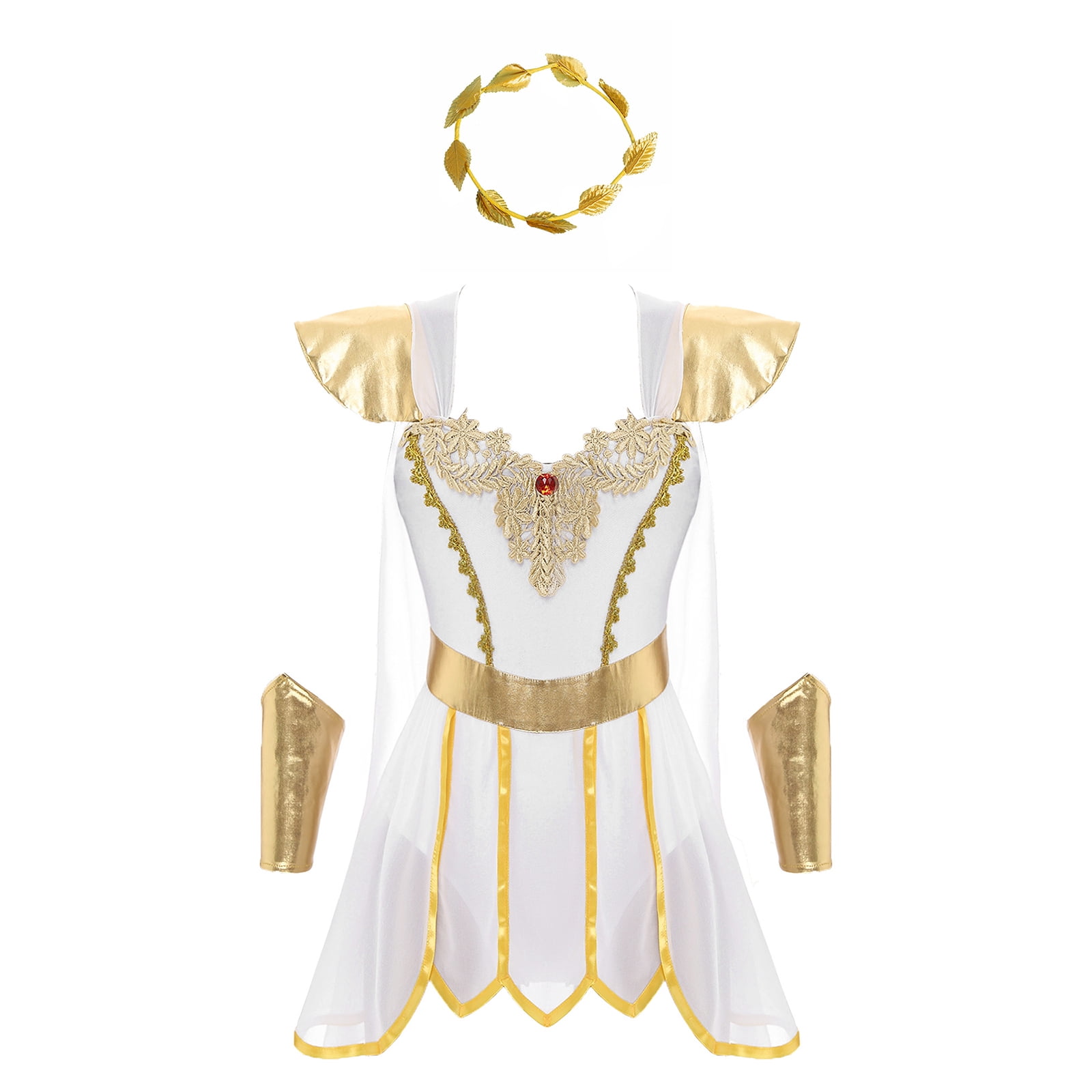 TiaoBug Womens Roman Empress Costume Sets Greek Grecian Queen Costume ...