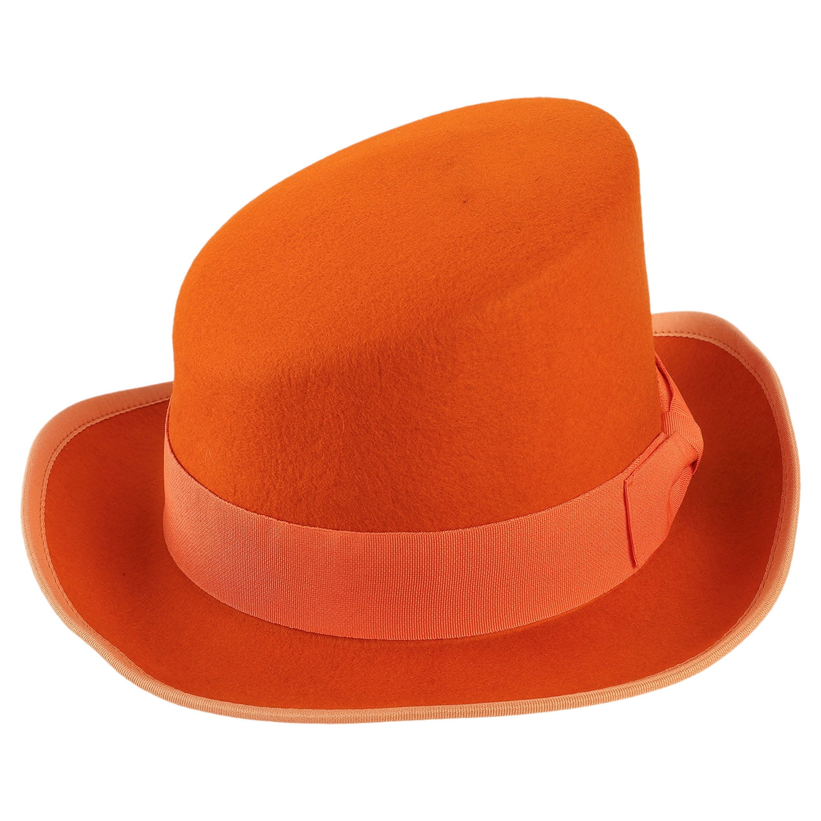 TiaoBug Wool Felt Wide Brim Fedora Hats Teardrop Fedora Hat for Women ...