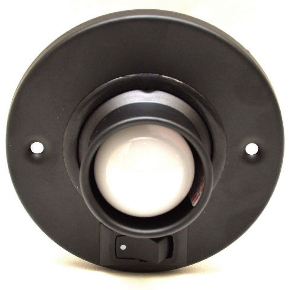 Tiara Boat Interior Light Fixture | 4 Inch 12 Volt Circular Black ...