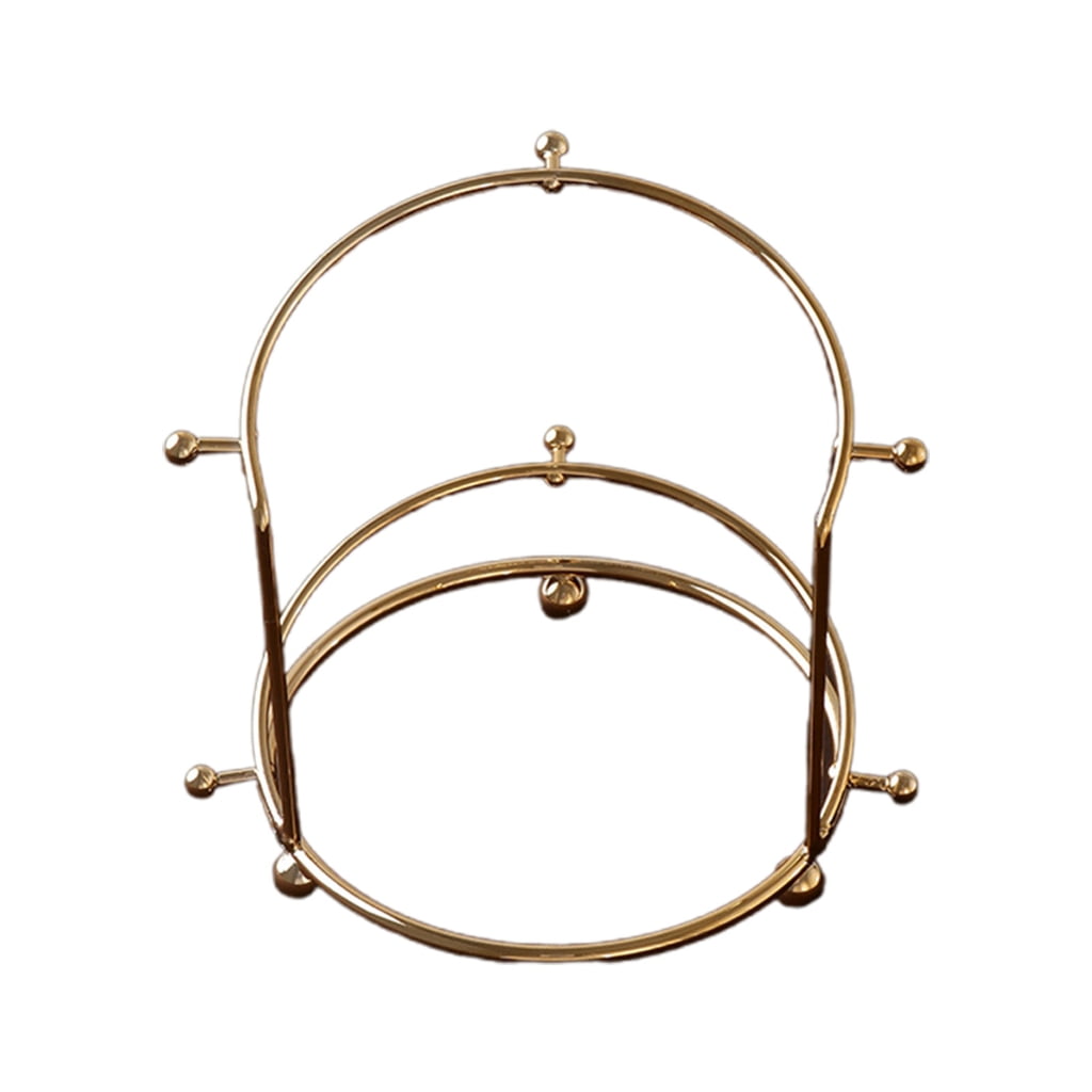 Tiara Crown Headband 2 Layer 3 Layer Display Rack Gold Metal Princess ...