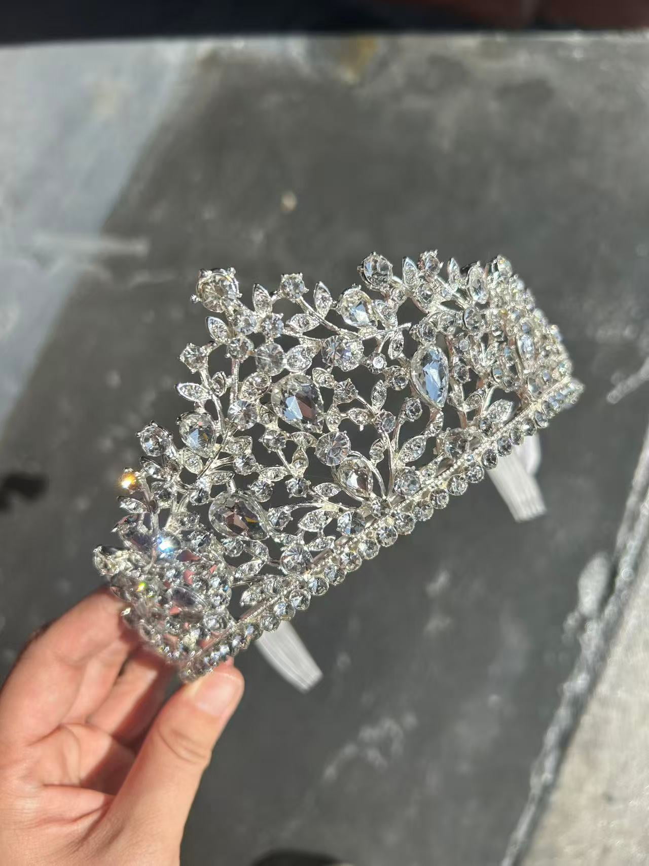 Tiara and Crown for Women Crystal Queen Crown Rhinestone Tiara for Girl ...