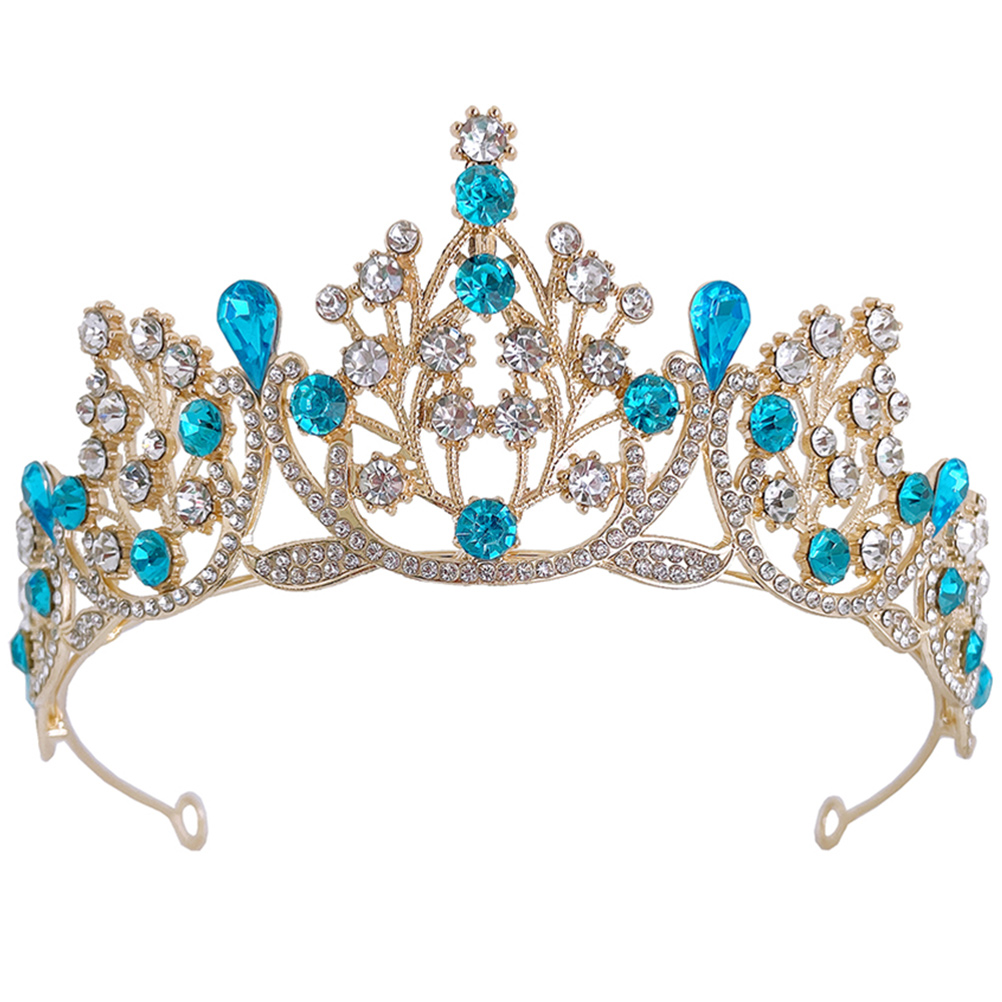 Tiara Decorations Bride Princess Crown The Bridesmaid Sky-blue ...