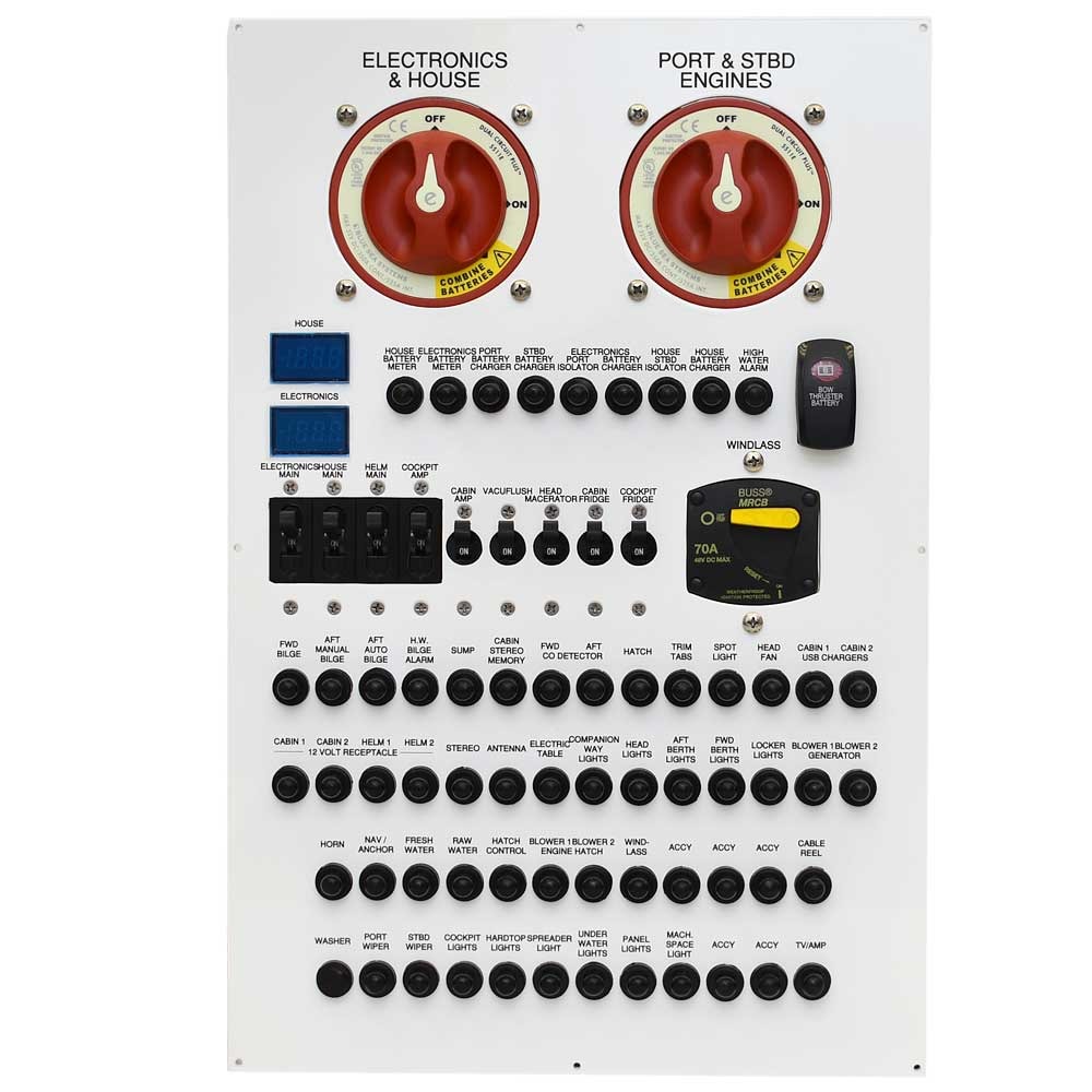 Tiara Yachts Boat Main Distribution Panel 3309321 | 12 VDC White ...