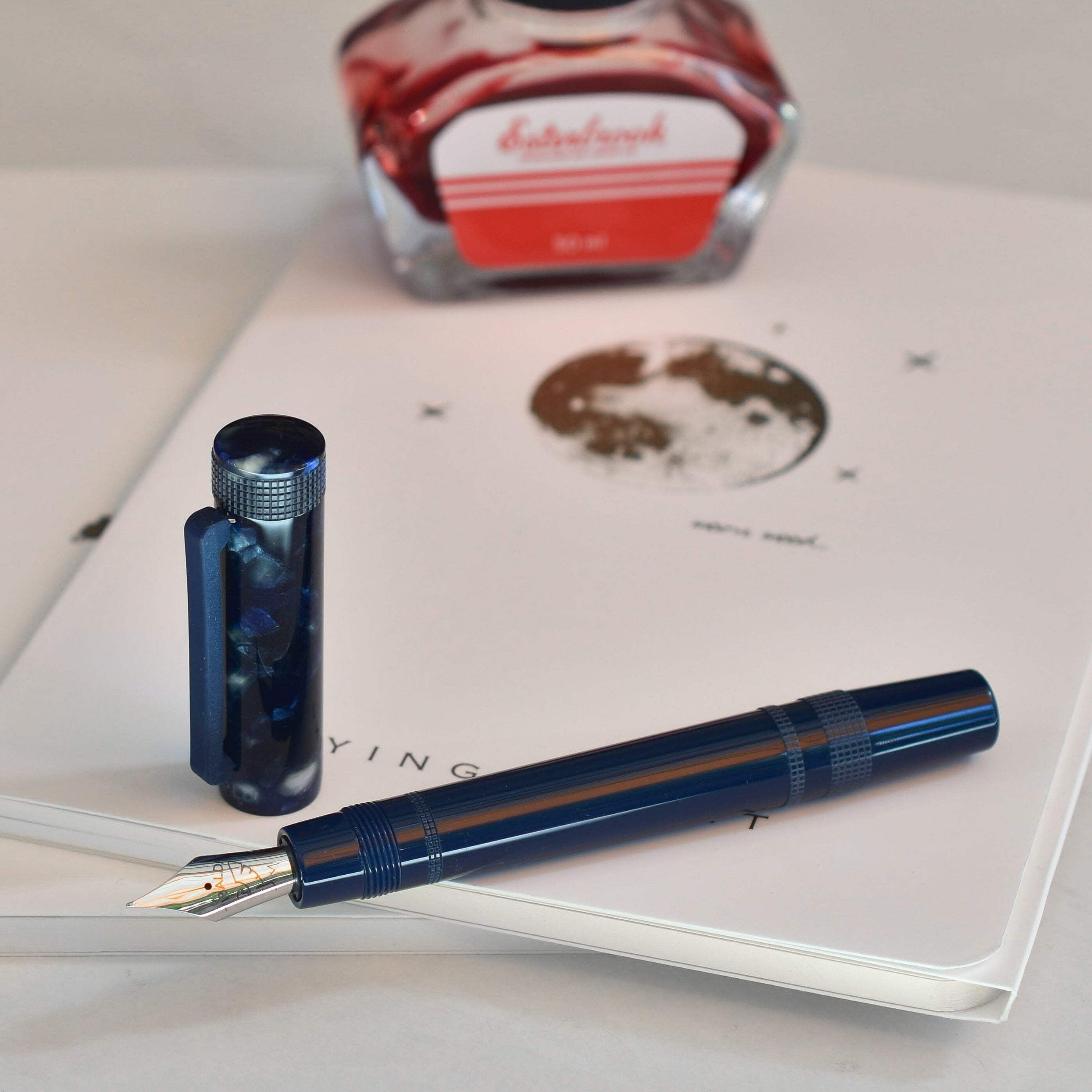 Tibaldi Perfecta Denim Stonewash Blue Fountain Pen - Walmart.com