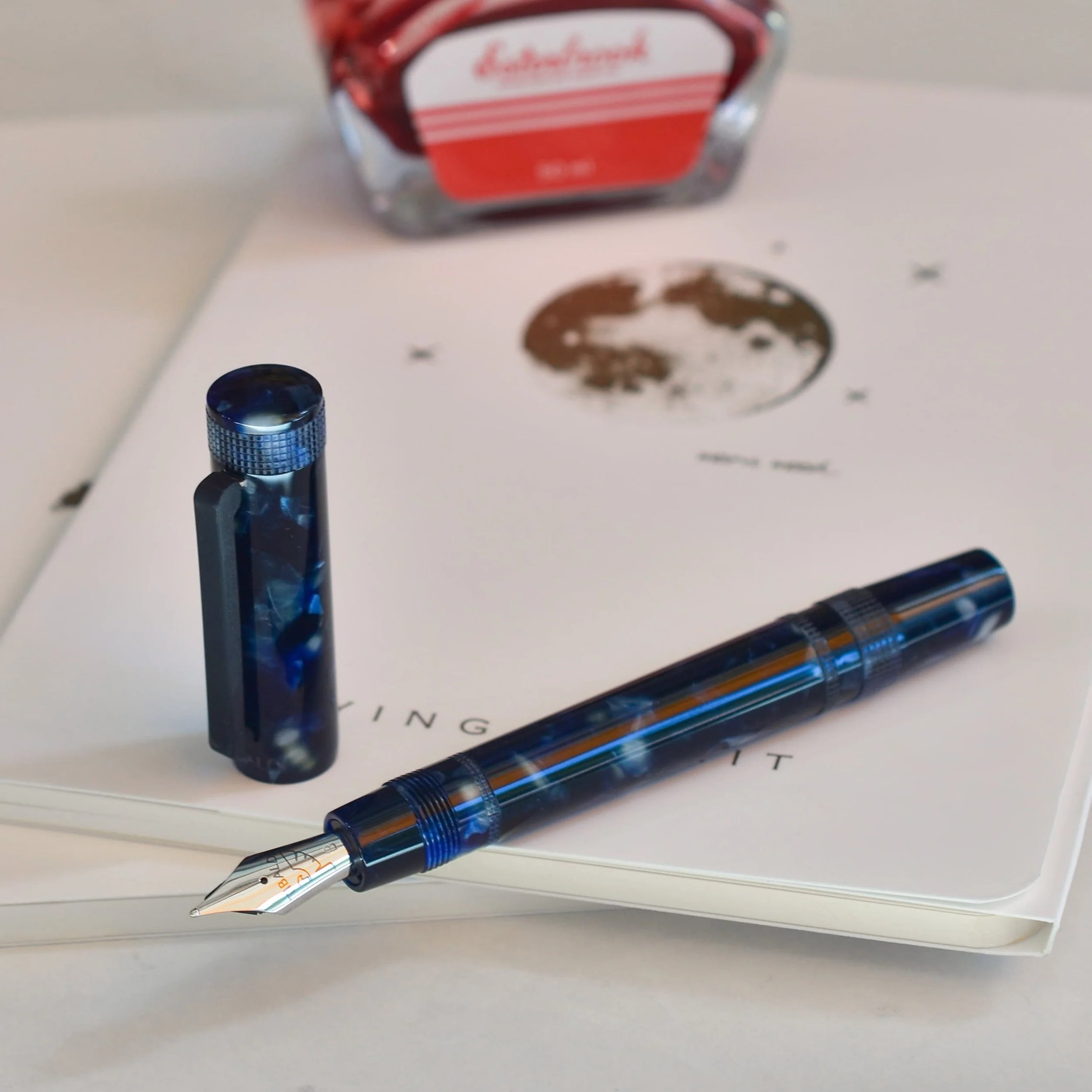 Tibaldi Perfecta LP Vinyl Blue Fountain Pen - Walmart.com