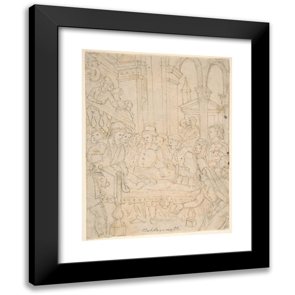 Tiberio Titi 12x14 Black Modern Framed Museum Art Print Titled - Saint ...