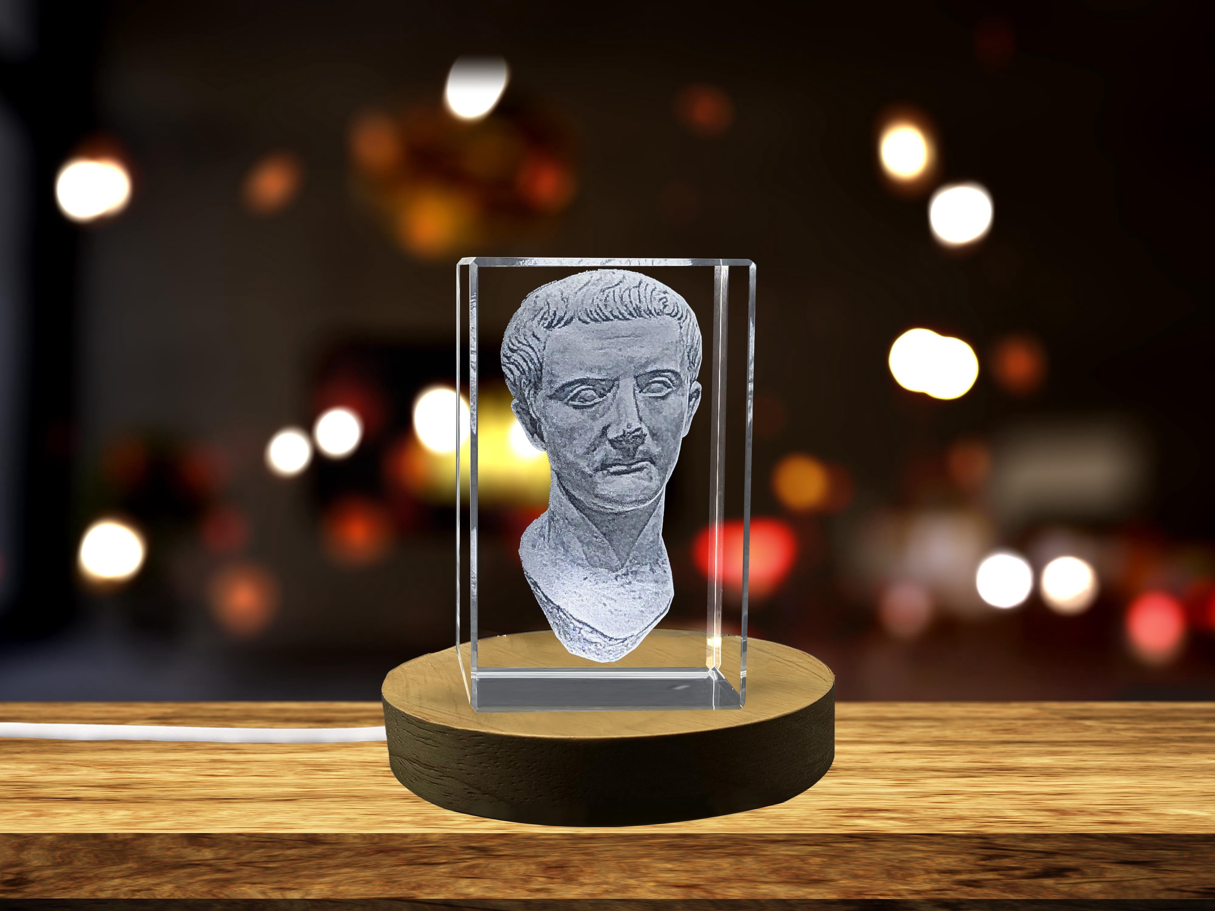 Tiberius Caesar 3D Engraved Crystal Elegant Historical Gift - Walmart.com