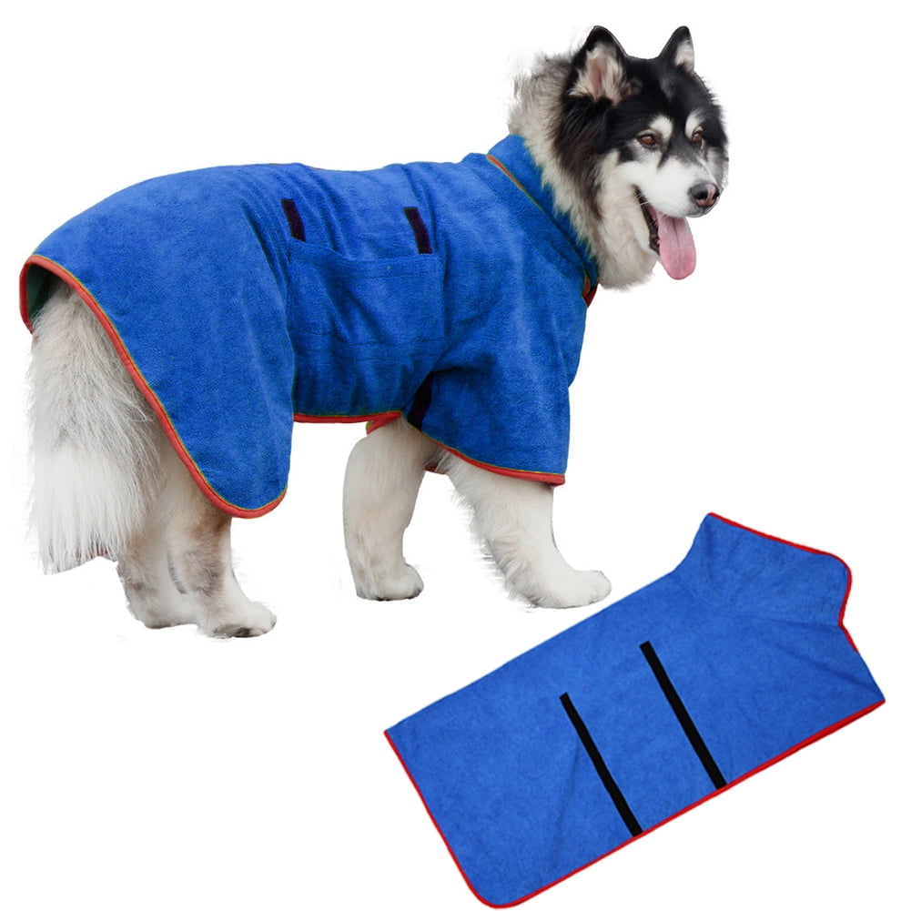 Tiberpet Dog Robes Dogs Bath Robe Dry Fast for Small Medium Dog,Drying ...