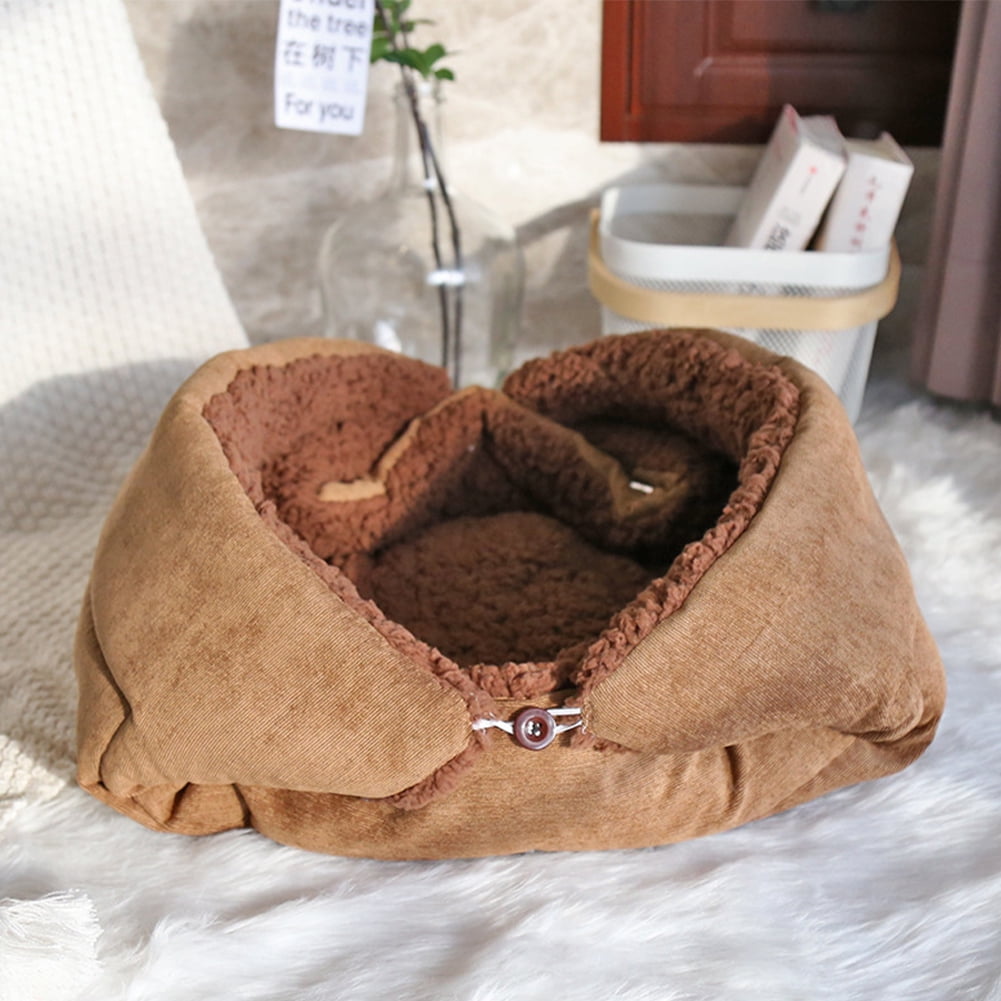 Tiberpet Kitten Cat Nest Foldable Pet Bed Soft Warm for All Seasons,Pet ...