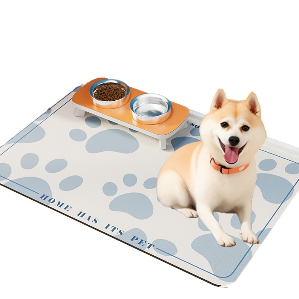 Tiberpet Pet Cat Food Mats for Dog Food Mat Dog Dish Mats for Floors ...