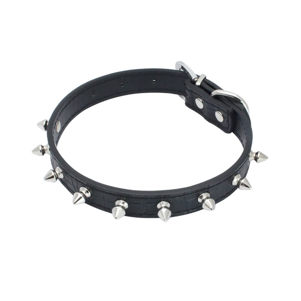 Tiberpet Pet Rivet Collar PU + Metal Material Multiple Materials ...