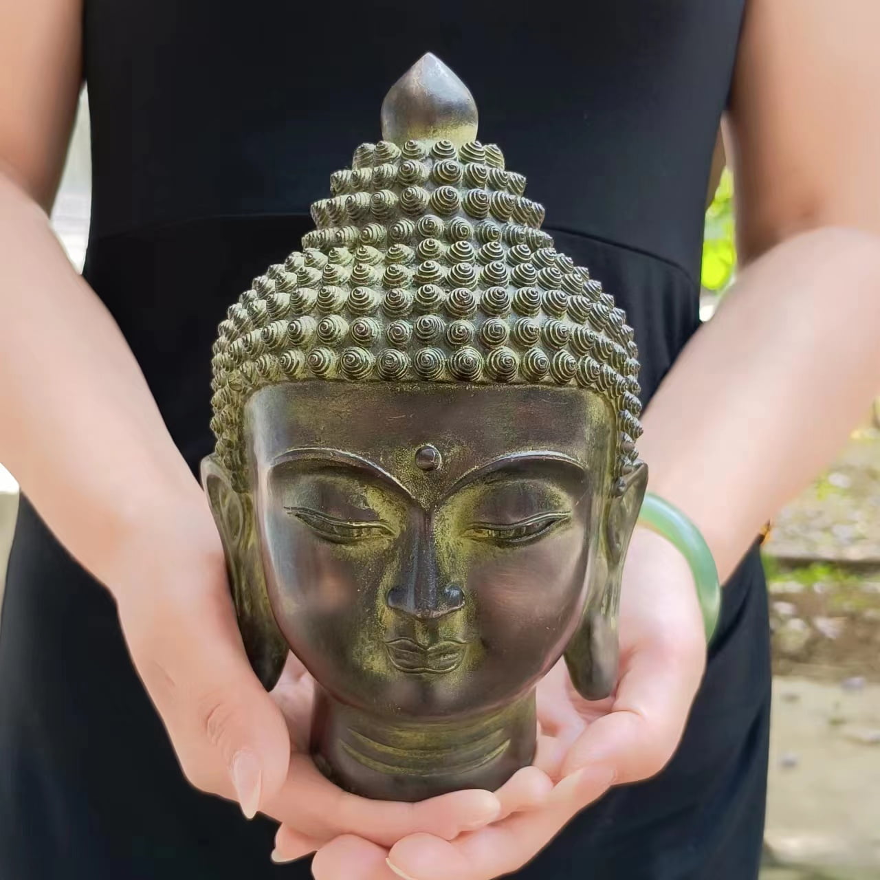 Tibet Buddhism Copper Gautama Buddha Bust Thai Head of Buddha ...