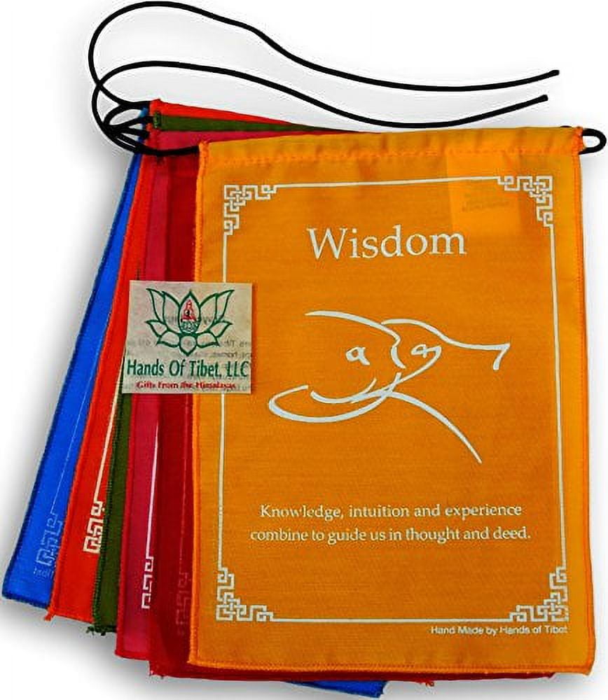 Tibetan Affirmation prayer flags Tranquility Love Courage Happiness ...