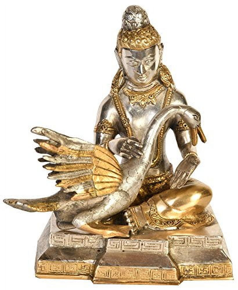 Tibetan Buddhist Deity Siddhartha Nursing The Wounded Swan (Kindness ...