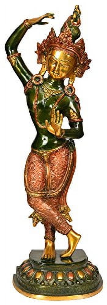 Tibetan Buddhist Maya Devi - Mother of Shakyamuni Buddha - Brass Statue ...