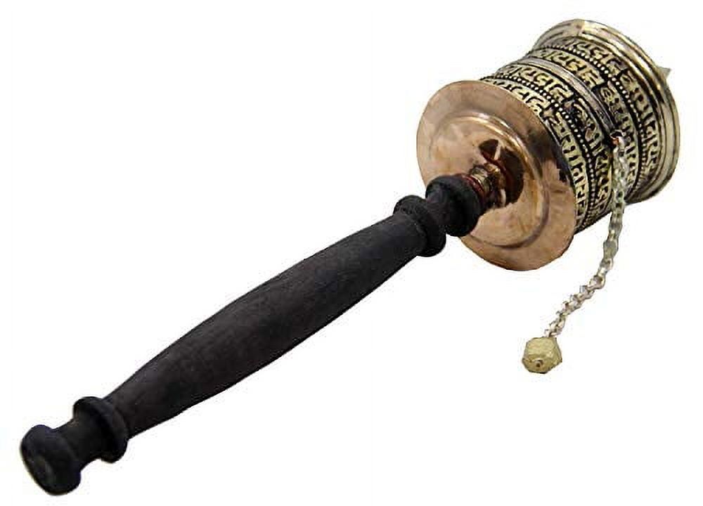 Tibetan Buddhist Om Mani Handmade Copper Prayer Wheel - Walmart.com