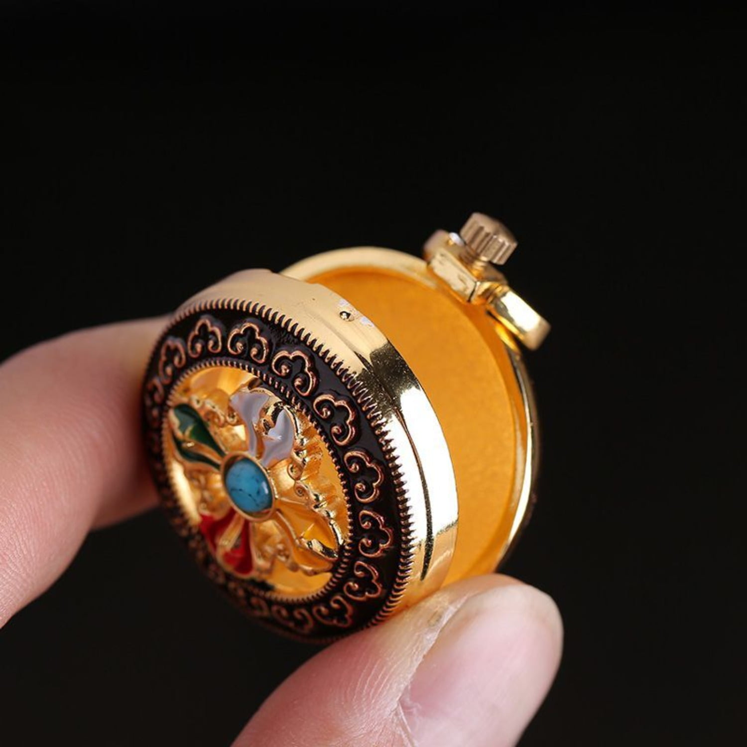 Tibetan Buddhist Vajra Pestle Gawu Box Pendant No Chain Can Hold ...