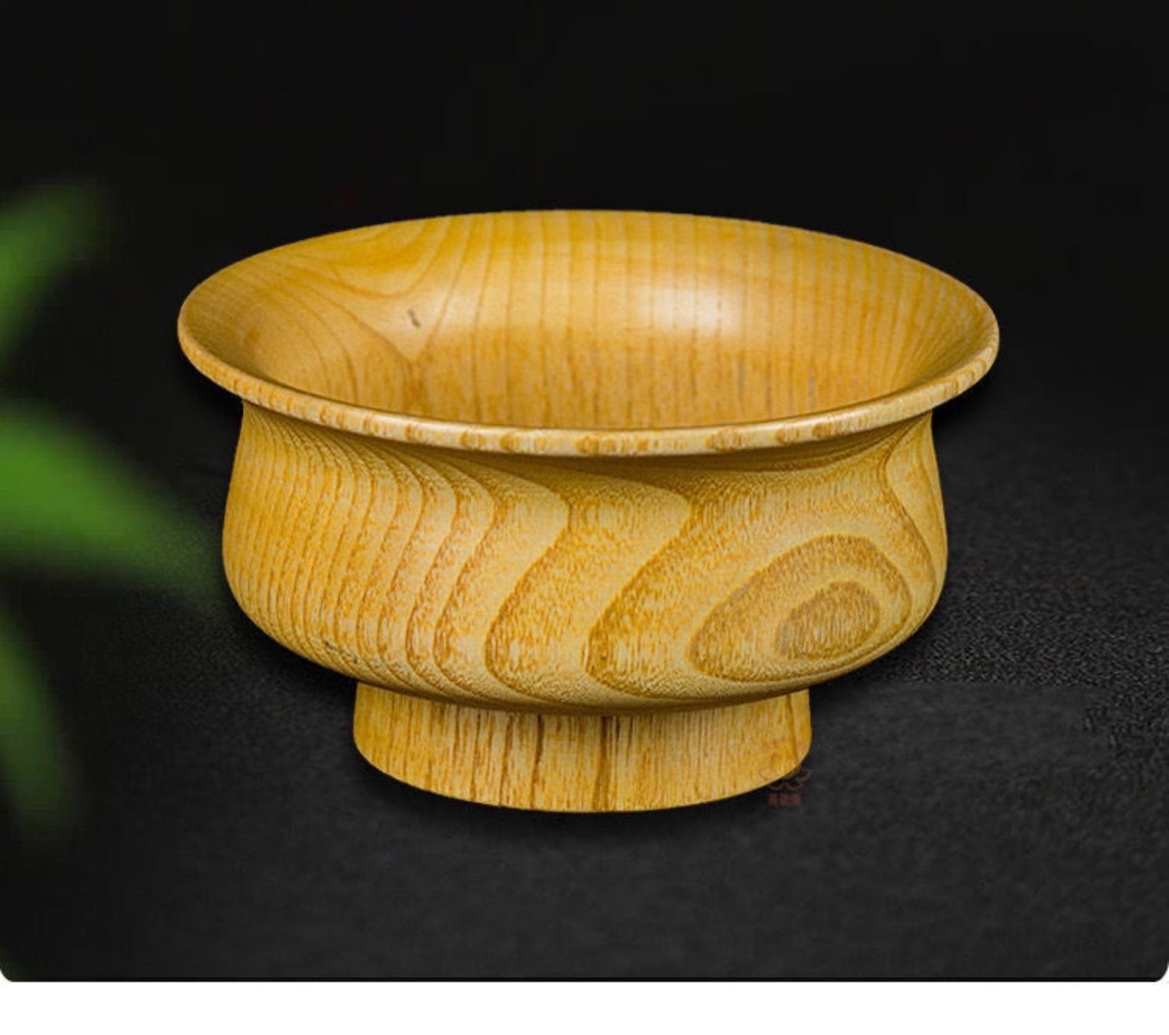 Tibetan Mahogany Tsampa Offering Bowl Wooden Rice Bowl Buddhist Altar ...