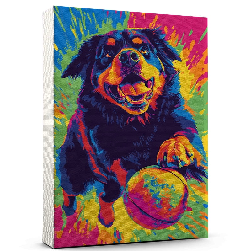 Tibetan Mastiff Dog American Football Poster – Funny Tibetan Mastiff ...