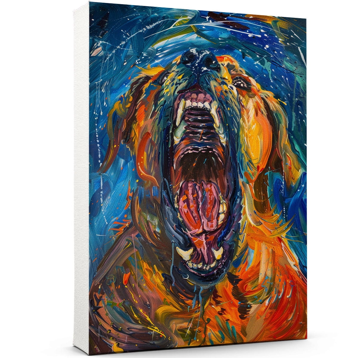 Tibetan Mastiff Dog Art Print Poster - Tibetan Mastiff Dog Canvas Wall ...