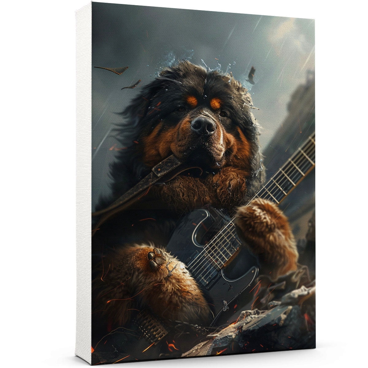 Tibetan Mastiff Dog Poster Music Decor - Tibetan Mastiff Dog Canvas ...