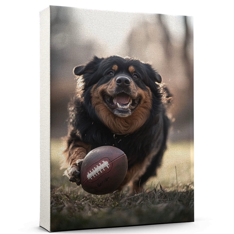 Tibetan Mastiff Dog Stretched Canvas Size 8x12 – Funny Tibetan Mastiff ...