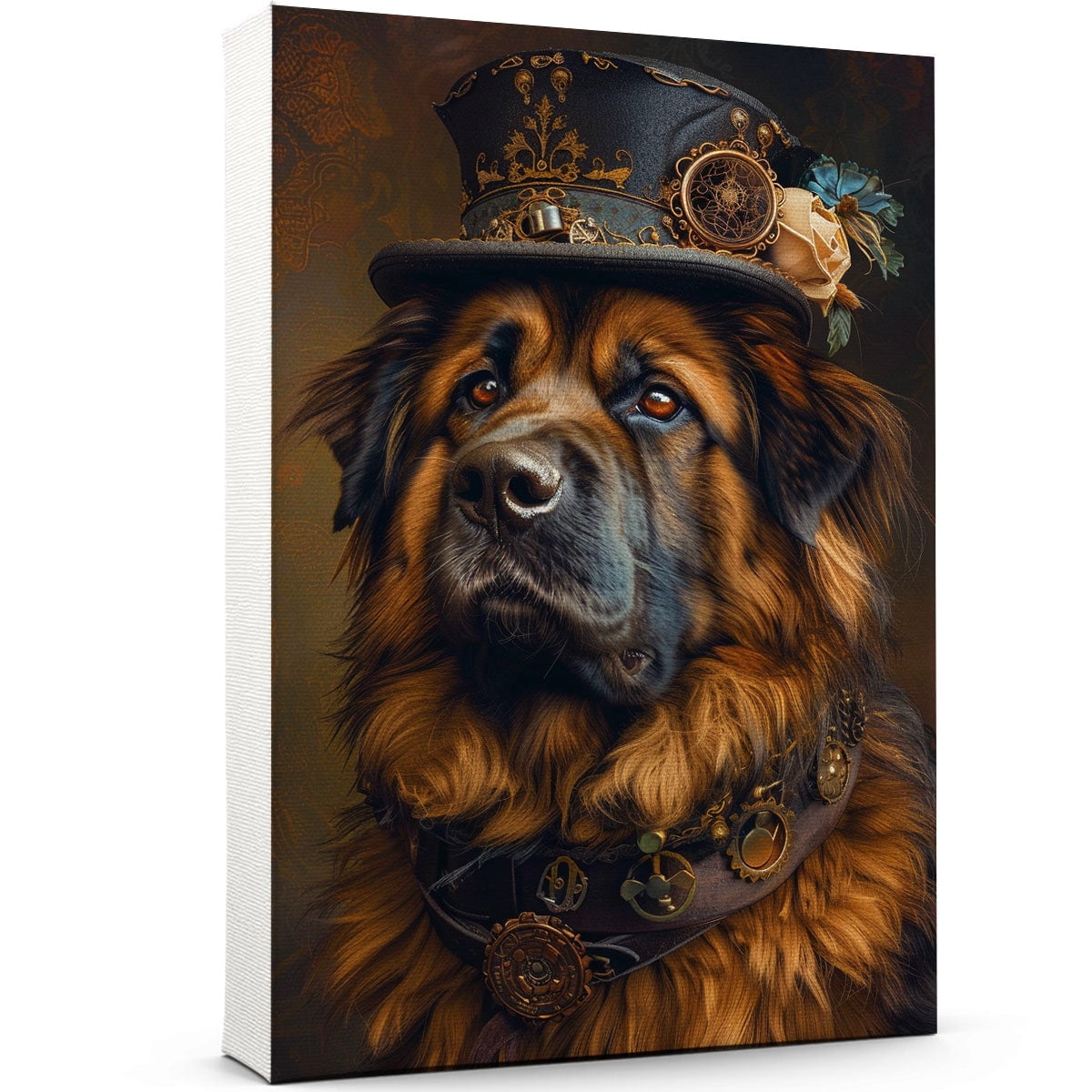 Tibetan Mastiff Wall Art Dog Canvas Paintting Wall Art Vintage Dog ...