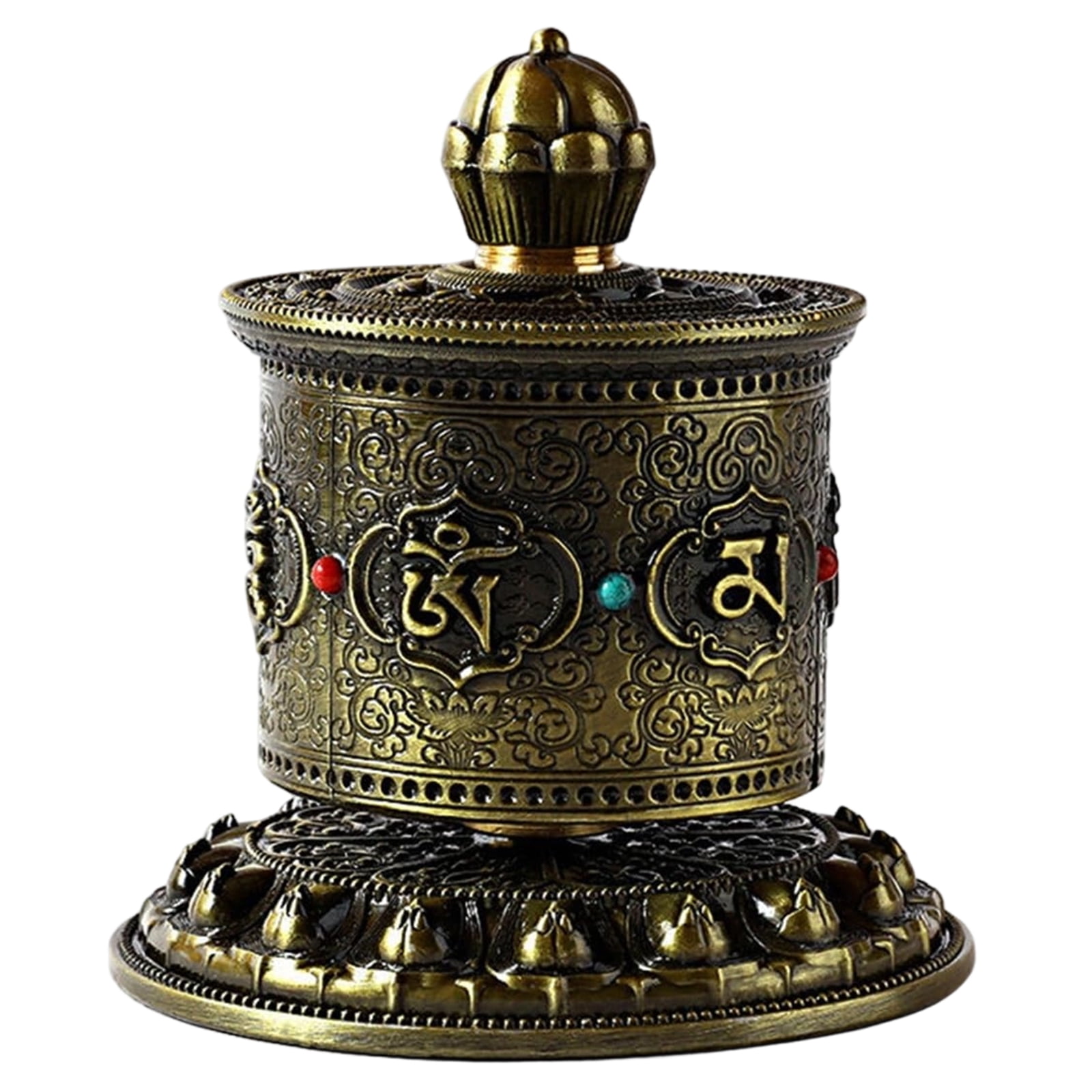 Tibetan Prayer Wheel Table Prayer Wheel Buddhas Scriptures Prayers ...