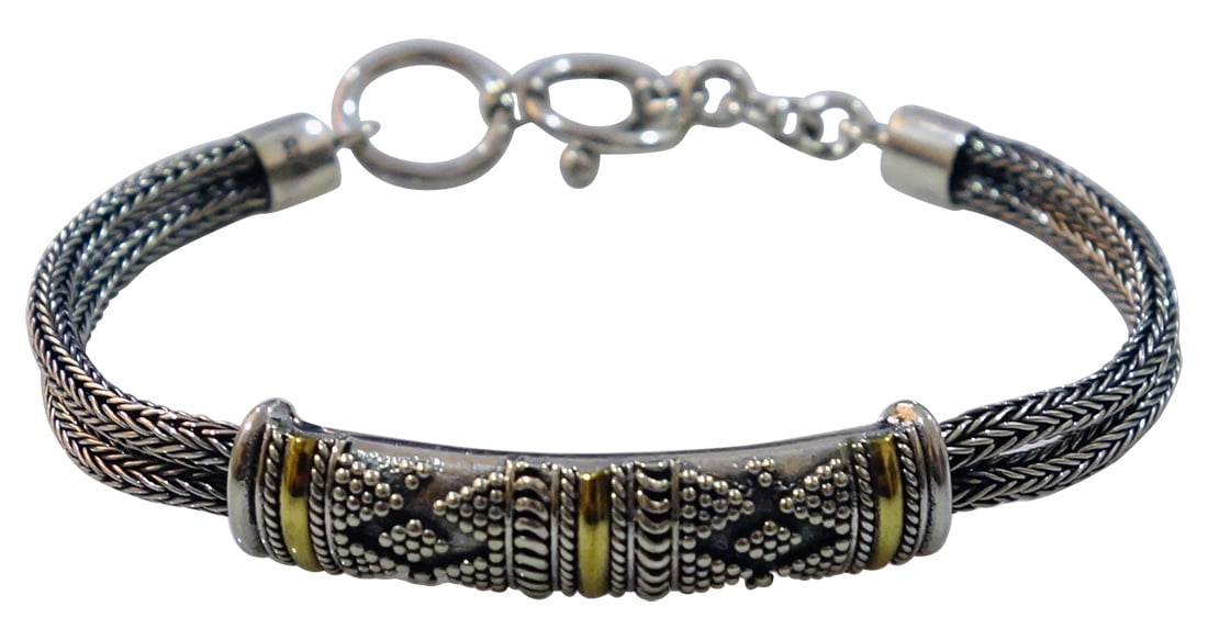 Tibetan Silver Handmade Balinese Bracelet for Women 925 Sterling Silver ...