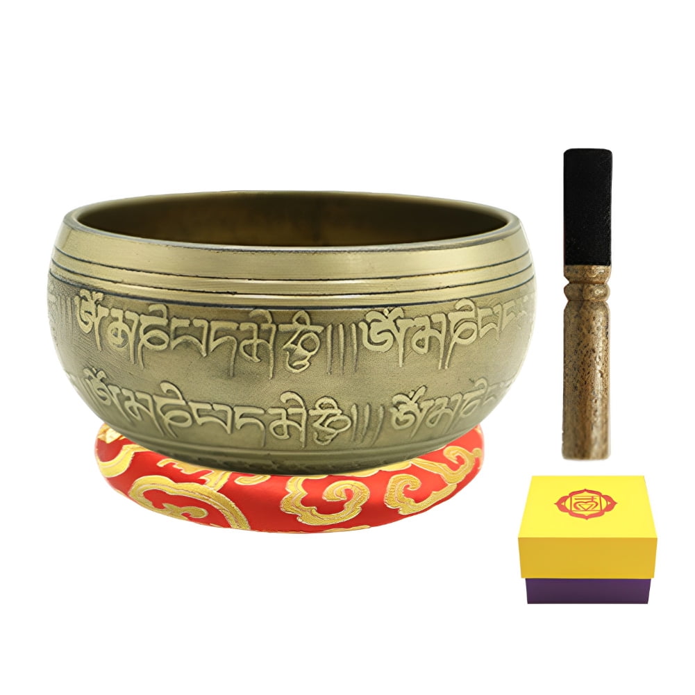 Tibetan Song Bowl Hand Painted Singing Bowl Nepalese Buddhist Sound ...