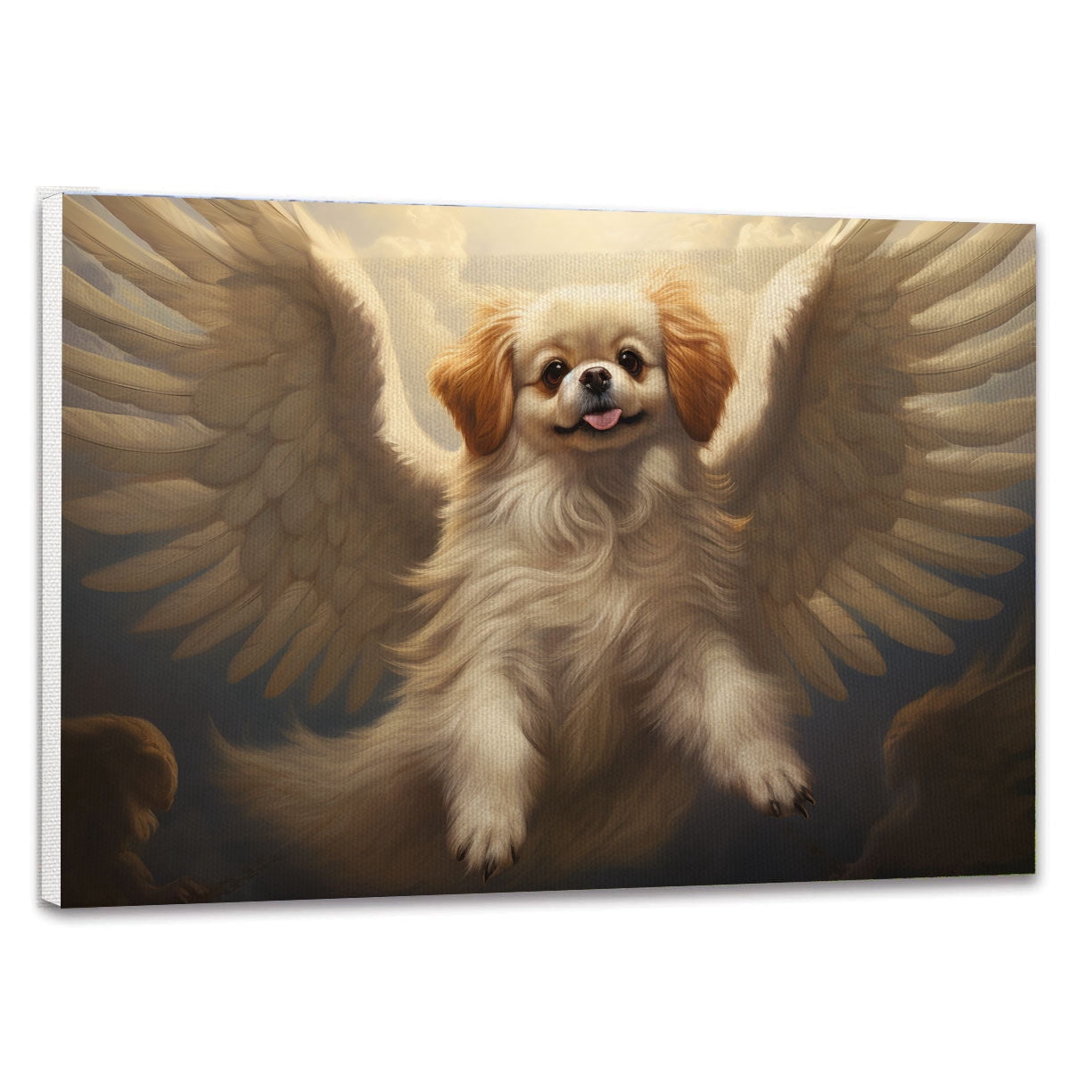 Tibetan Spaniel Dog Memorial Gifts - Waiting At The Door Canvas - Dog ...