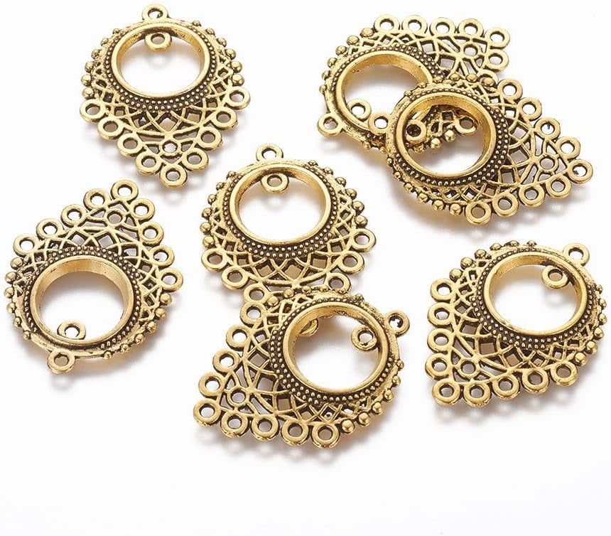 Tibetan Style Alloy Chandelier Component Links Loops teardrop Antique ...