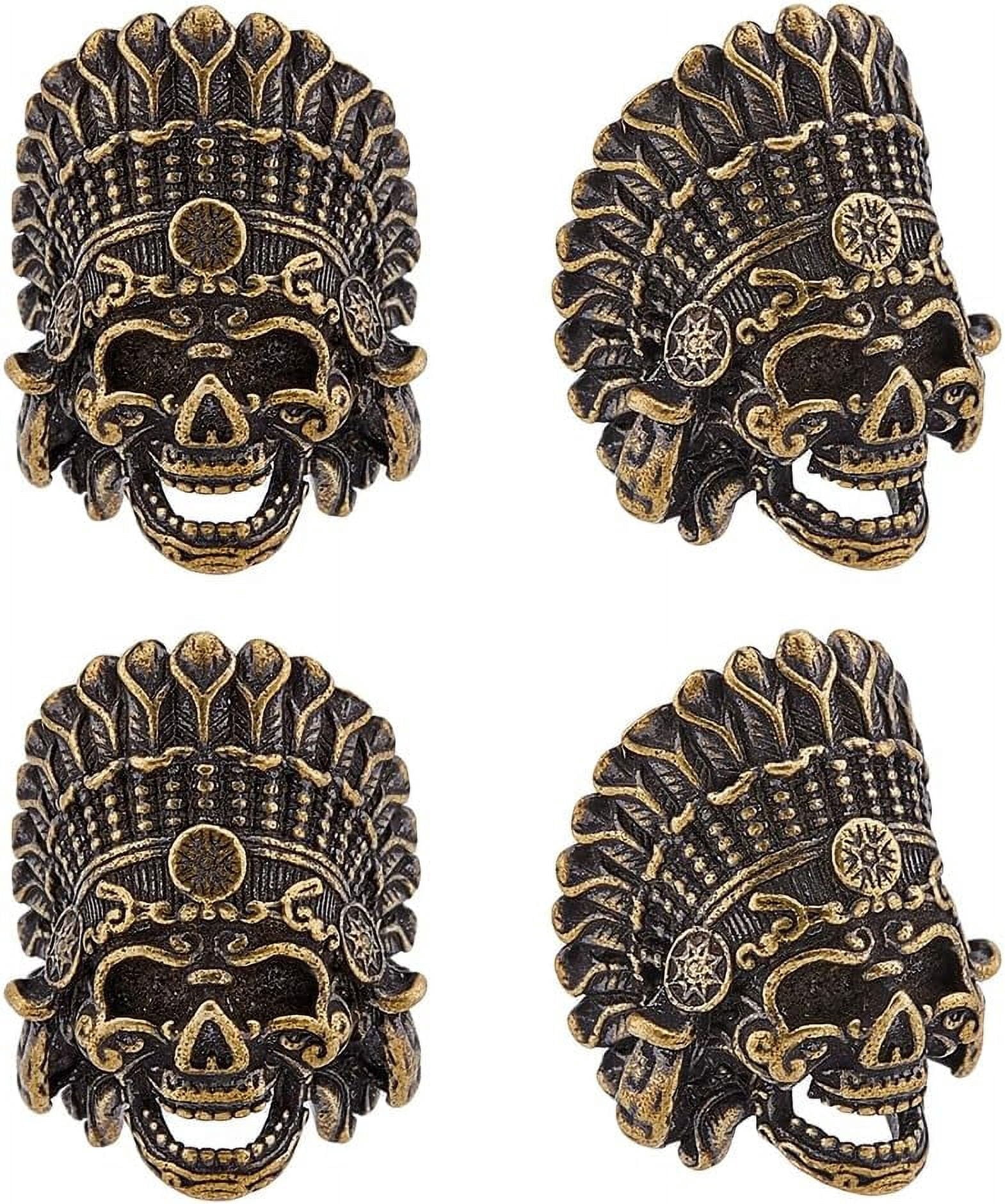 Tibetan Style Alloy European Beads Skull Sword Lanyard Bead Indian ...