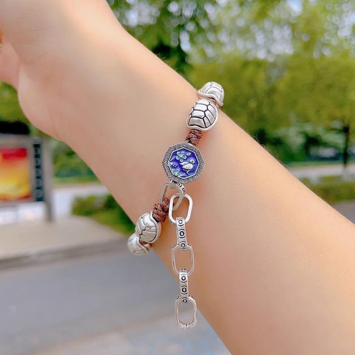 Tibetan Style Tortoise Armor Bracelet Ethnic Retro Bangle Rich Armor ...