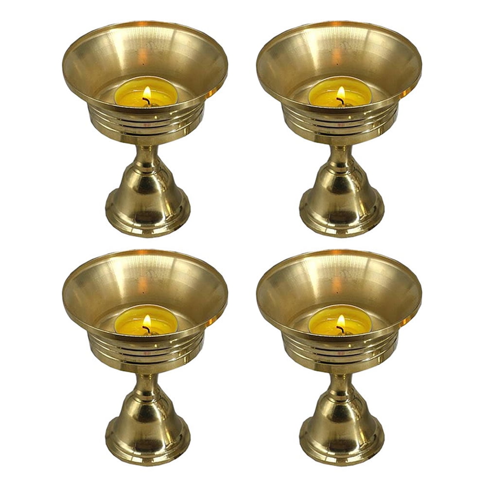 Tibetan Tealight Vanaspati Ghee Butter Lamp Candle Set for Meditation ...