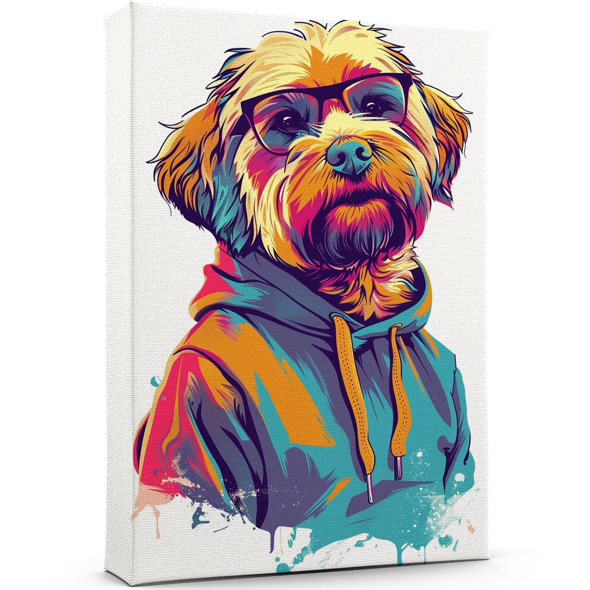 Tibetan Terrier Dog Wall Art Cute Animal Decor for Kid's Bedroom, Home ...