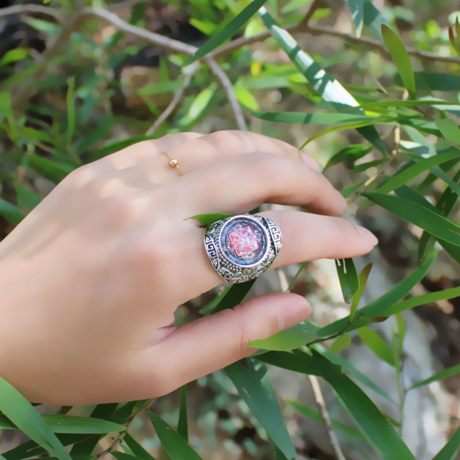 Tibetan Thangka Mandala Ring White Green Tara Immovable Buddha ...