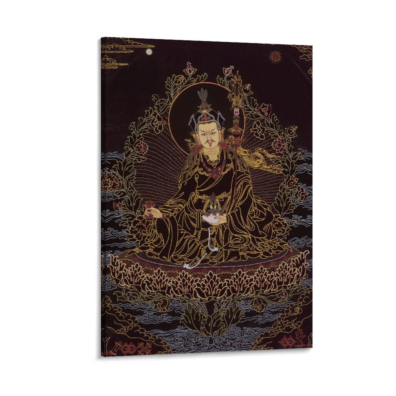 Tibetan Thangka Padmasambhava Poster Painting Print Photo Art Painting ...