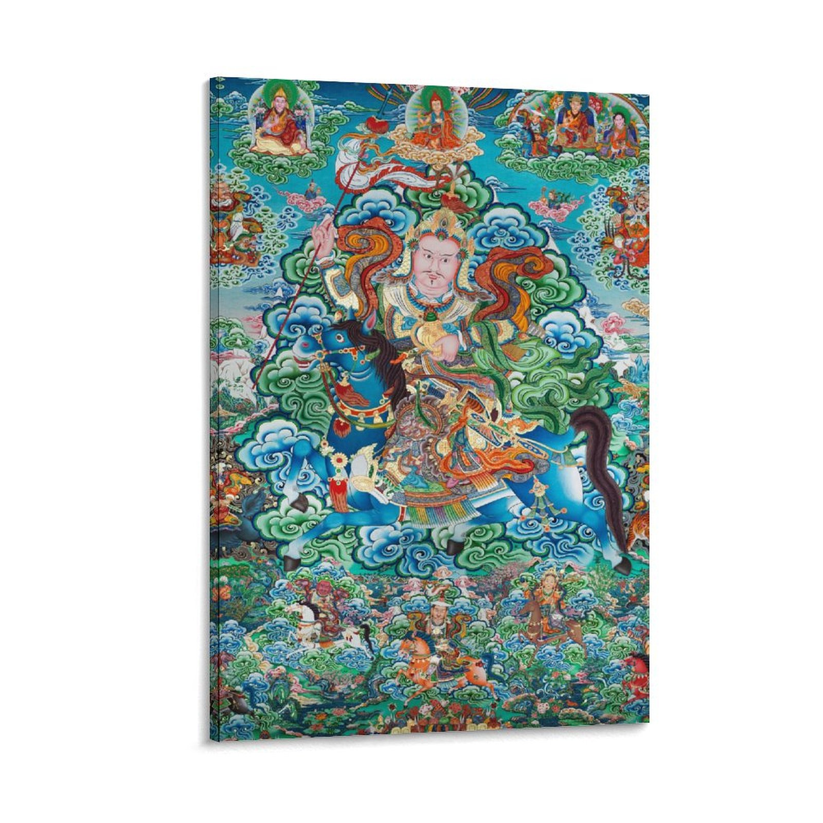 Tibetan Thangka Painting Wall Poster Print Photo Art Painting Canvas ...