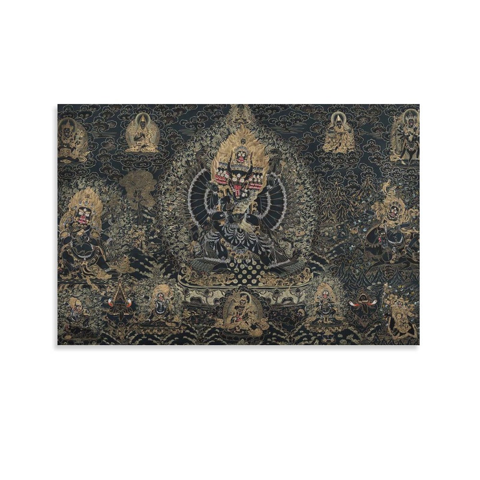 Tibetan Thangka Poster Painting Print Photo Art Painting Canvas Poster ...