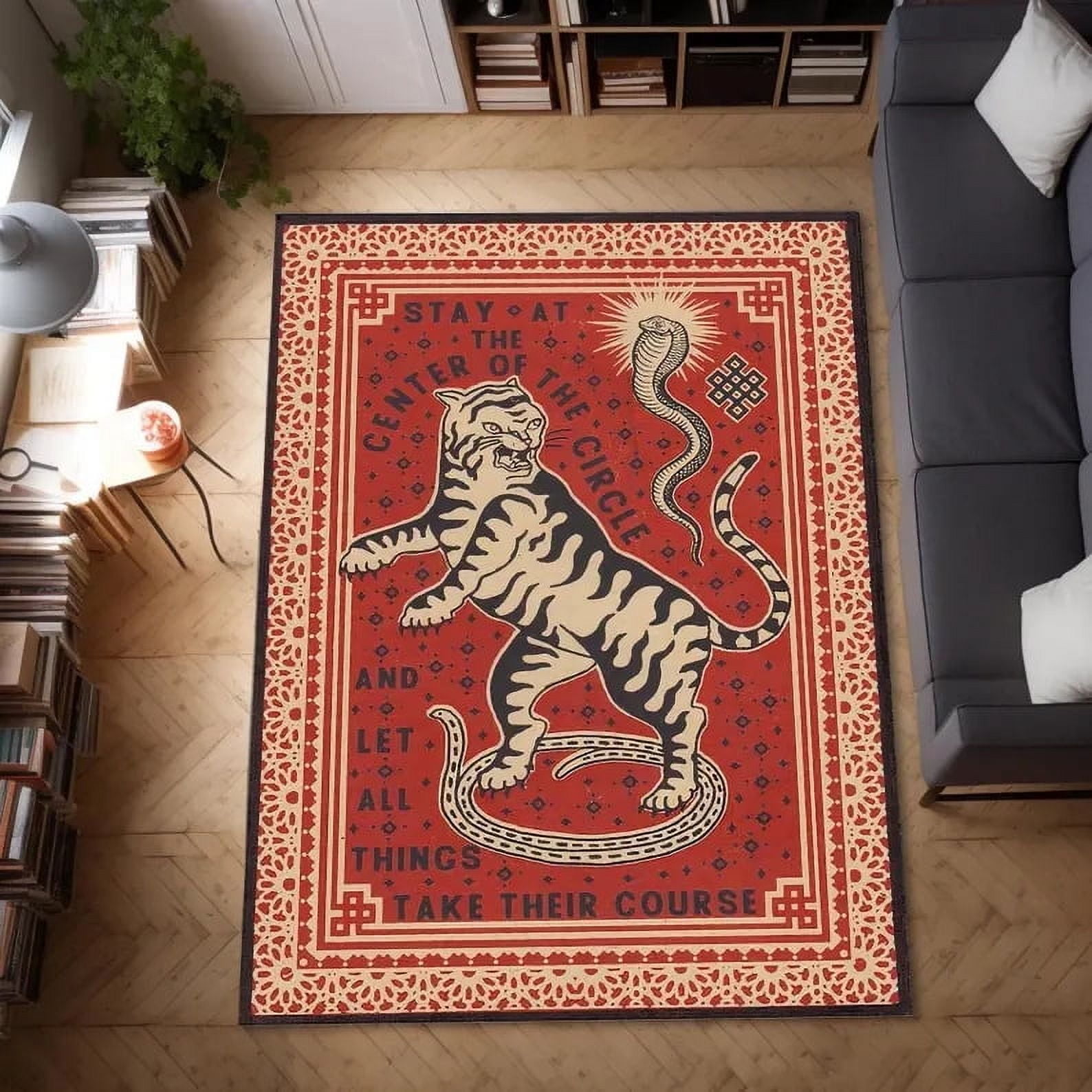 Tibetan Tiger Rug Area Rug African Tiger Carpet Housewarming for ...