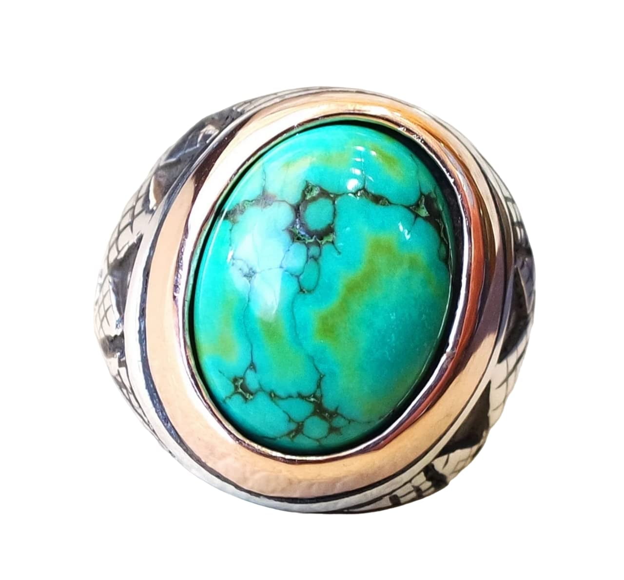 Tibetan Turquoise Ring, Silver Jewelry, 925 Silver Ring, Father's Day ...