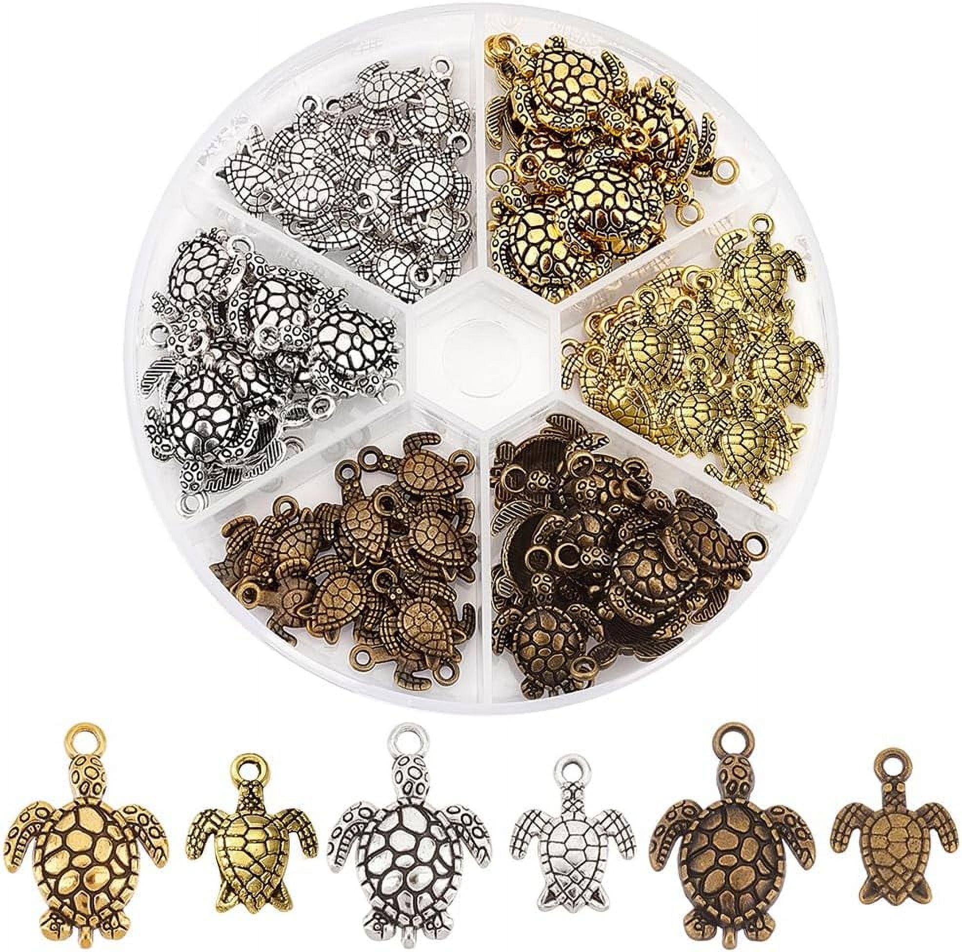 Tibetan Turtle Shaped Alloy Charms Vintage Turtle Pendant Turtle Charms ...