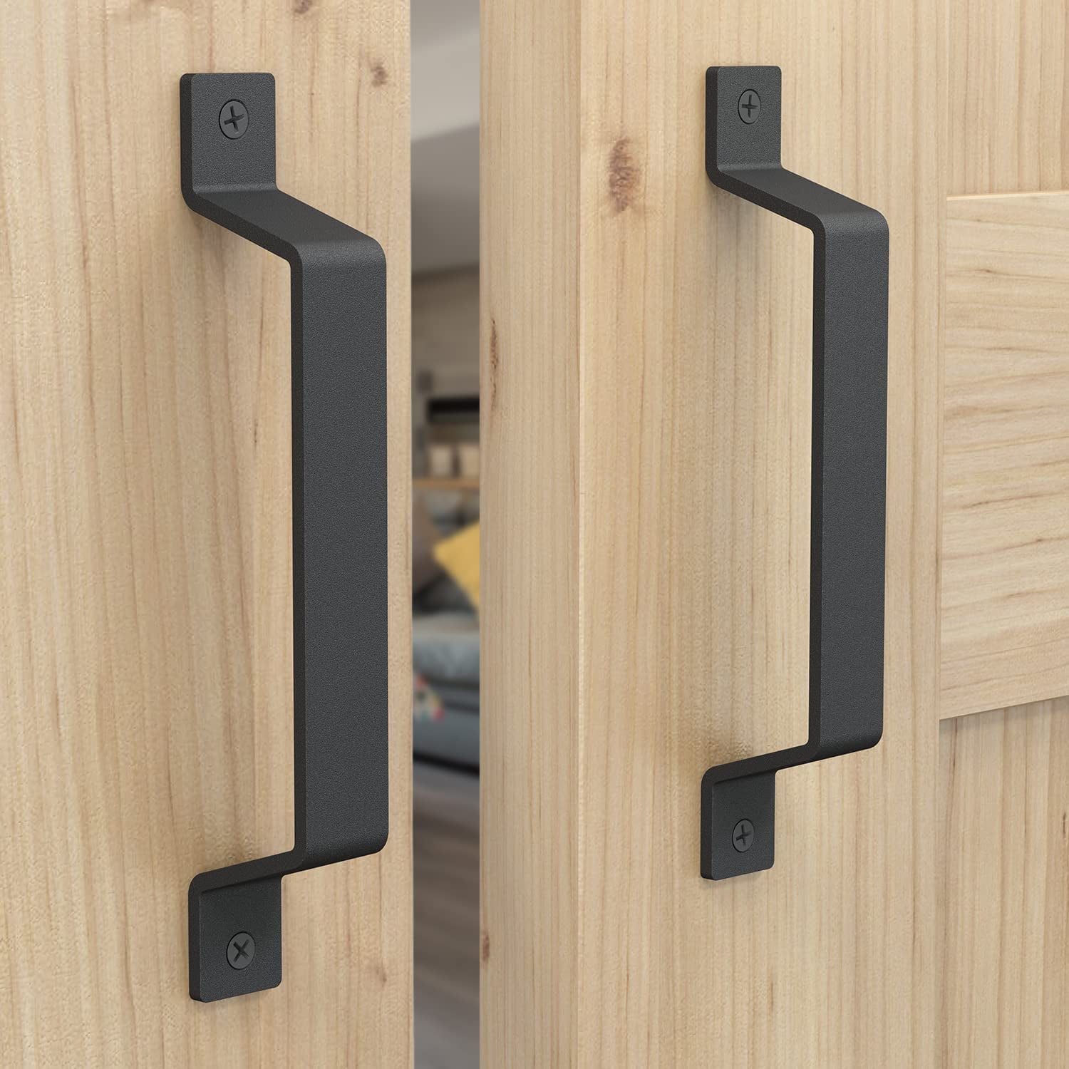 Tibres - 8" Barn Door Handles - Gate Pulls for Wooden Fences Shed ...