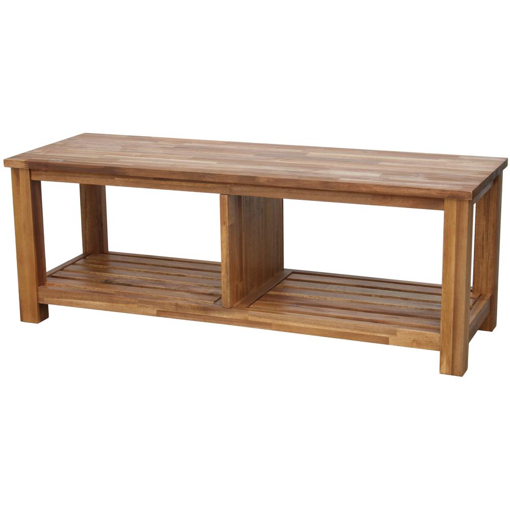 Tiburon Amber TV Bench, Media Stand Unit Console, Entertainment Center ...